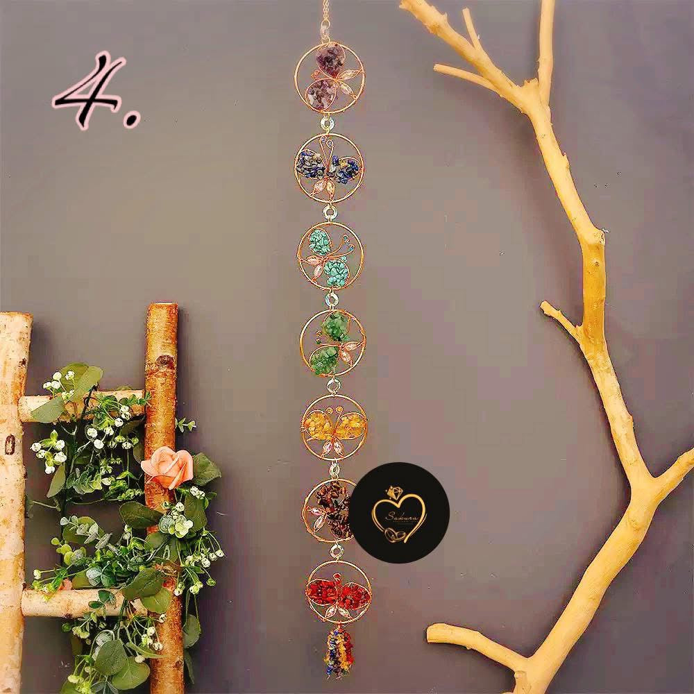 CHAKRA Crystal Tree of life in Butterfly 🦋 Design – Sakura Gemstones Japan